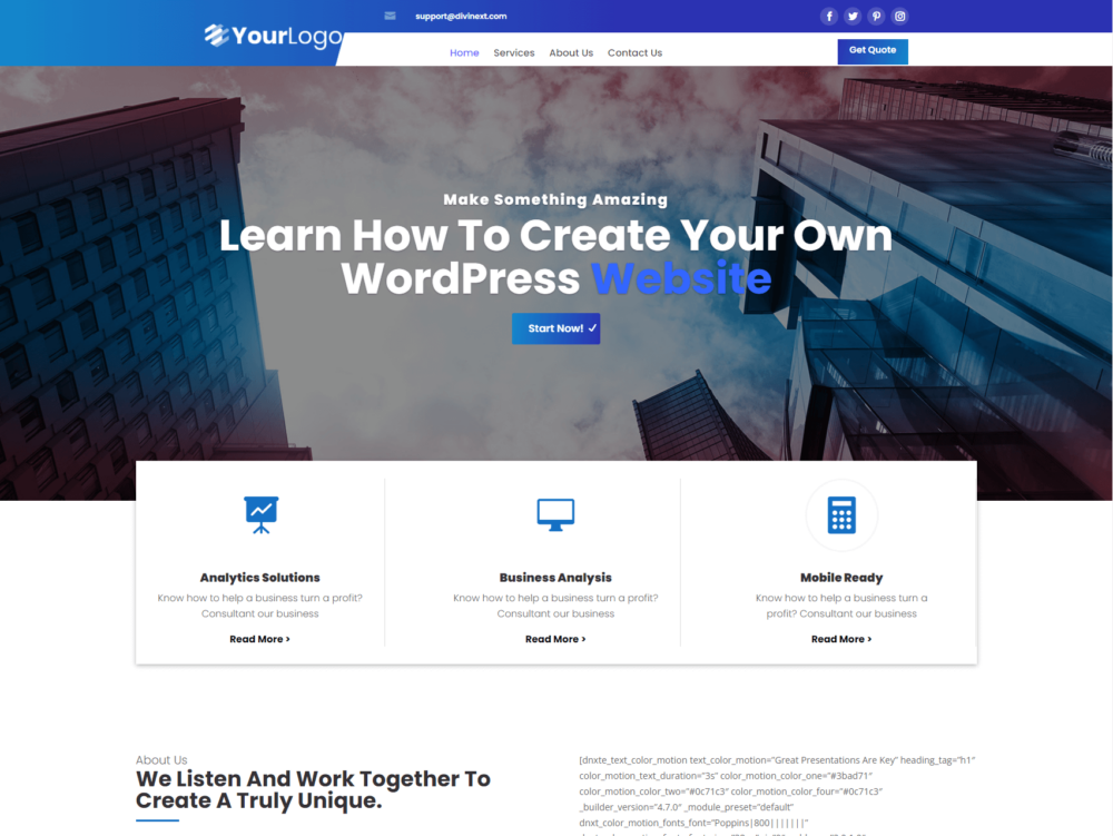 Divi Templates | Darrel Wilson