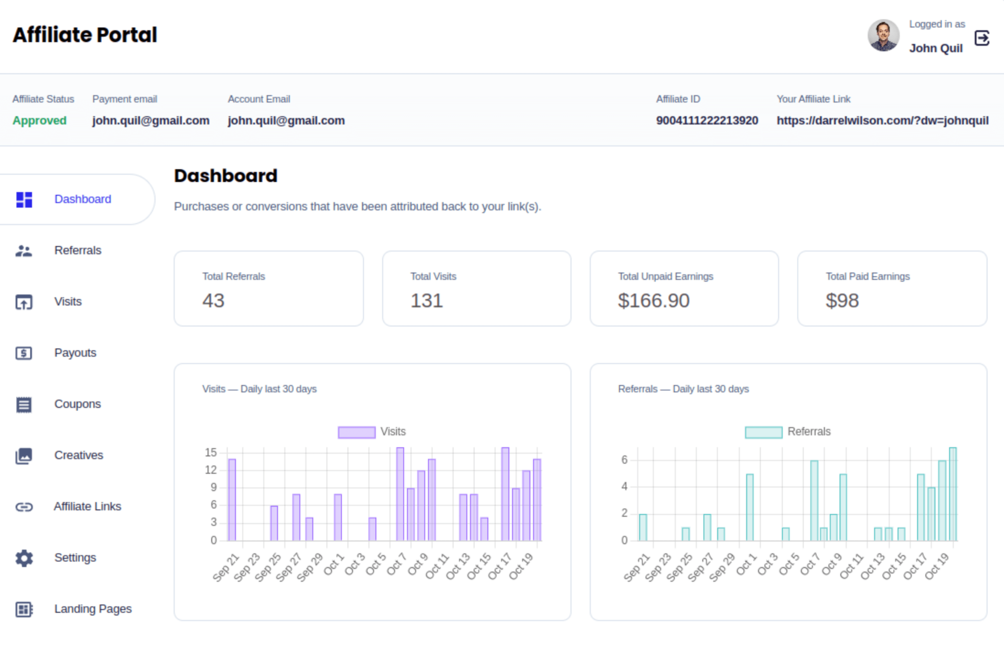 Affiliate Program | Darrel Wilson
