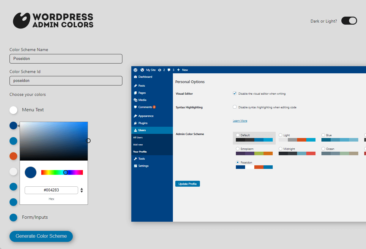 How to Change the WordPress Admin Color Scheme (Guide)