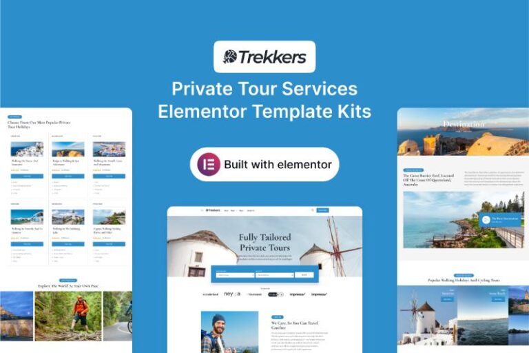 Trekkers – Private Tour Services Elementor Template Kit